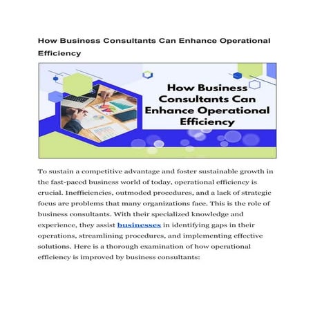 Jeremy Johnson Murrieta Boosting Operational Efficiency Through Expert Consulting | PDF