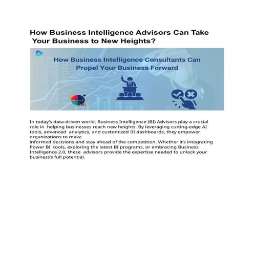 Unlocking Hidden Opportunities with Business Intelligence Experts | PDF