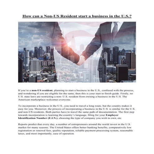 How can a Non-US Resident start a business in the U.S._ .pdf