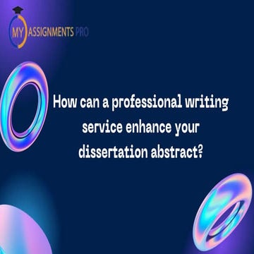 How can a professional writing service enhance your dissertation ...