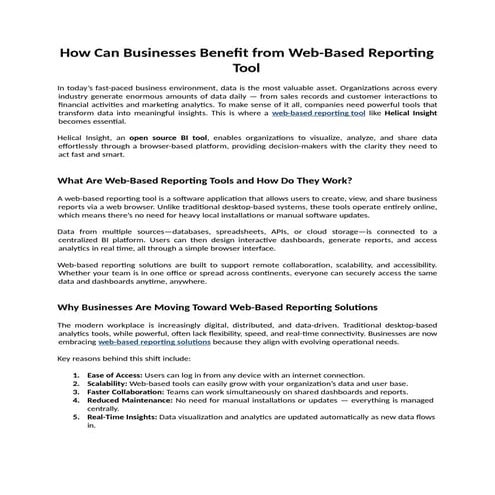 How Can Businesses Benefit from Web-Based Reporting Tools.pptx