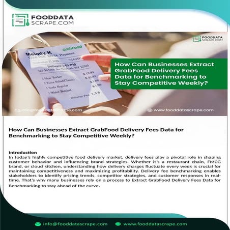 How Can Businesses Extract GrabFood Delivery Fees Data for Benchmarking ...