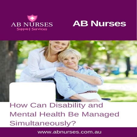How Can Disability and Mental Health Be Managed Simultaneously? | PDF