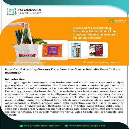 Extracting Grocery Data from Costco Website for Your Business | PDF