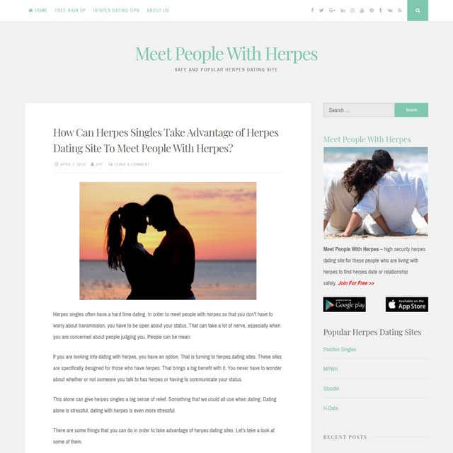 How can herpes singles take advantage of herpes dating site to meet | PDF