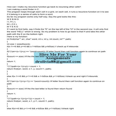 How Can I Make My Recursive Function Go Back To Recursing Ot Pdf