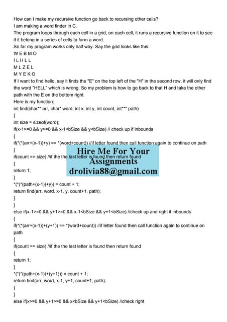 How Can I Make My Recursive Function Go Back To Recursing Ot Pdf