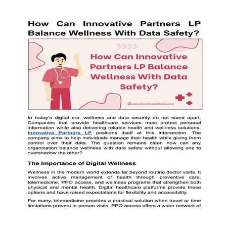 Innovative Partners LP - Get Health Insurance with Full Wellness ...