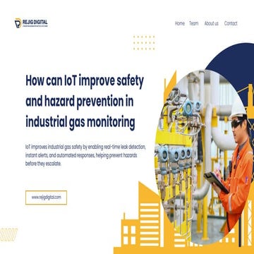 How can IoT improve safety and hazard prevention in industrial gas ...