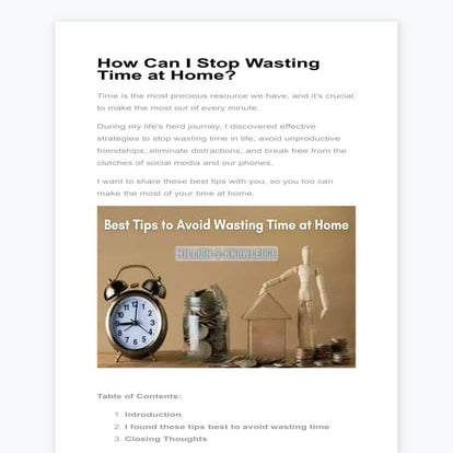 How to stop wasting time and be more productive.pdf