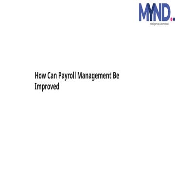 What are Pre-Payroll Activities? An In-Depth Analysis | PPTX