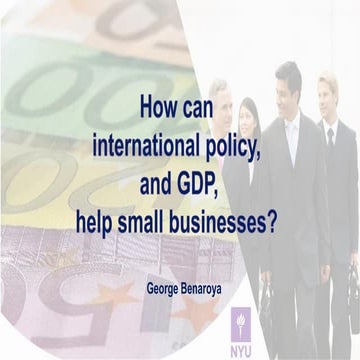 How can policy help GDP small businesses? | PPT