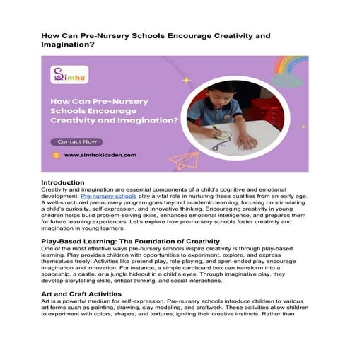 How Can Pre-Nursery Schools Encourage Creativity and Imagination.docx