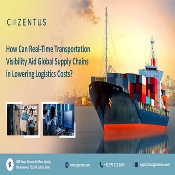 How Can Real-Time Transportation Visibility Aid Global Supply Chains in ...