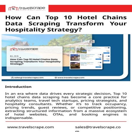 Top 10 Hotel Chains Data Scraping for Hospitality Strategy | PPTX