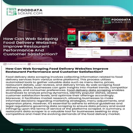 How Can Web Scraping Food Delivery Websites Improve Restaurant ...