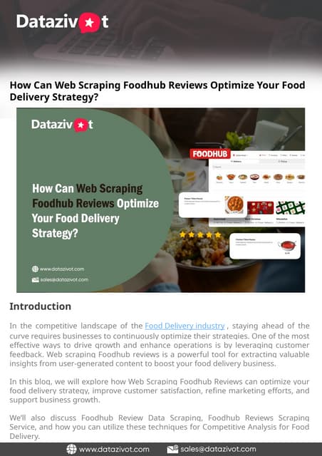 Sentiment analysis of Restaurant reviews ppt | PPT