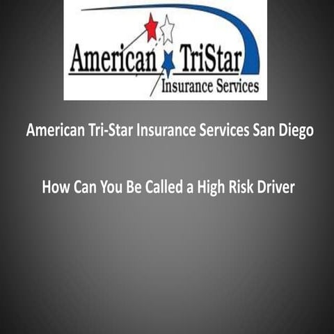 How can you be called a high risk driver | PPT