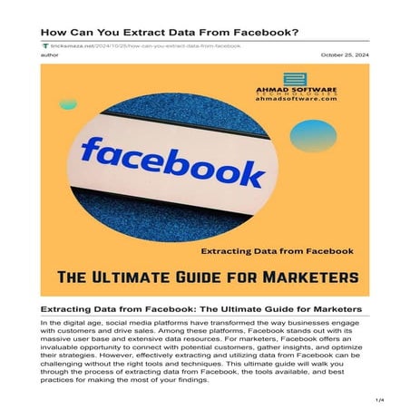 How Can You Extract Data From Facebook.pdf