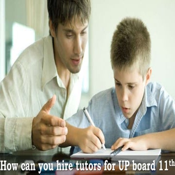 How can you hire tutors for UP board 11th | PPT