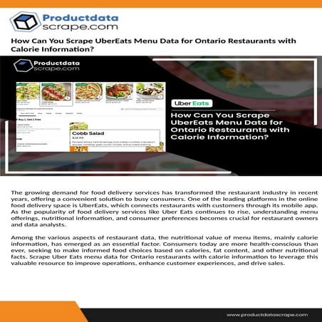How Can You Scrape UberEats Menu Data for Ontario Restaurants with ...
