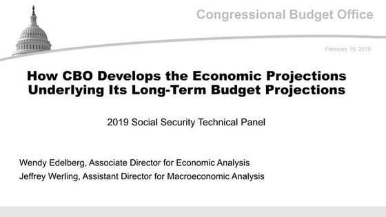 An Overview of CBO's Life-Cycle Growth Model | PPT