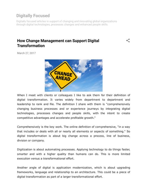 Digital Transformation | PDF