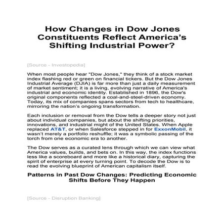 How Changes in Dow Jones Constituents Reflect America’s Shifting ...