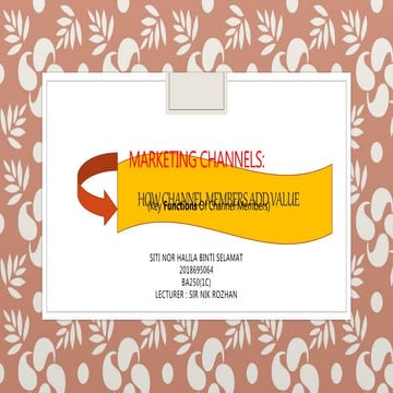 How channel member add values | PPT