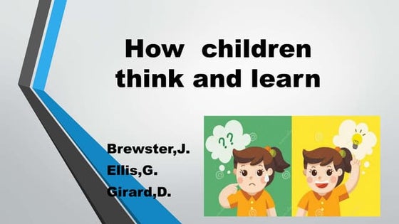 How children think and learn | PPT