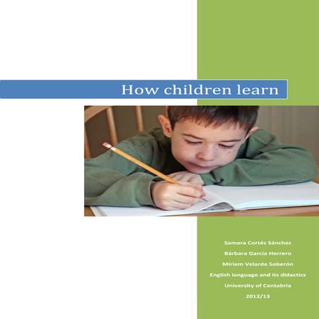 How children think and learn | PPT