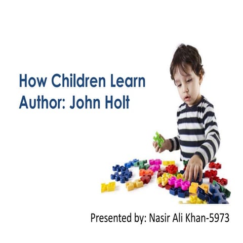 How children learn (Educational Psychology) | PPTX