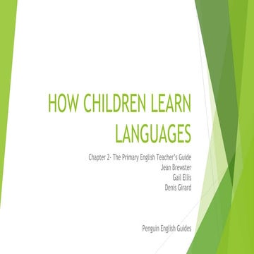 How children learn languages | PPTX