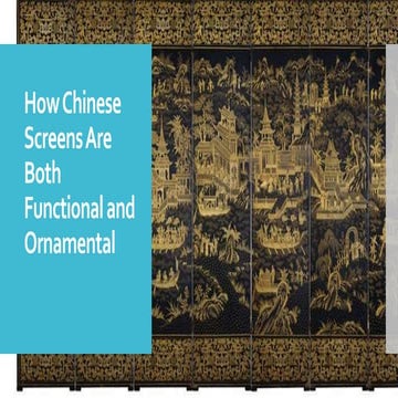How Chinese Screens Are Both Functional and Ornamental | PPT