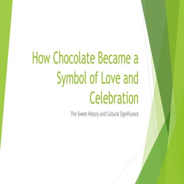 Timeline of Chocolate History | PDF