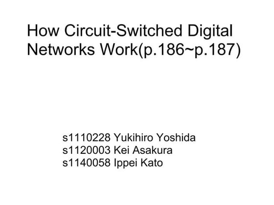 Circuit Switched F | PPT