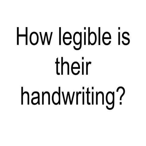 How clear is your handwriting | PPTX