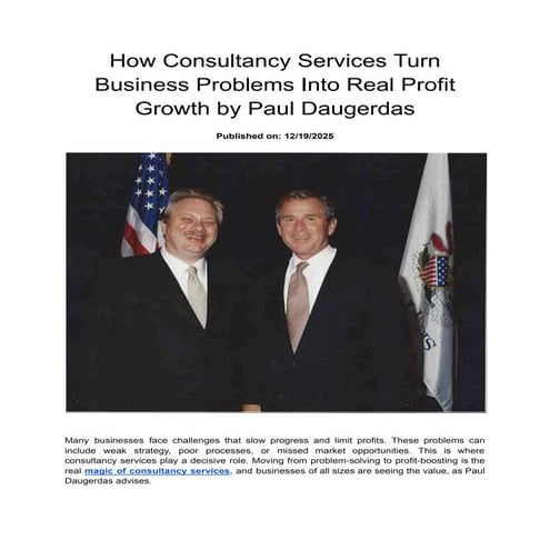 How Consultancy Services Turn Business Problems Into Real Profit Growth ...