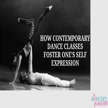How Contemporary Dance Classes Foster One’s Self Expression | PDF
