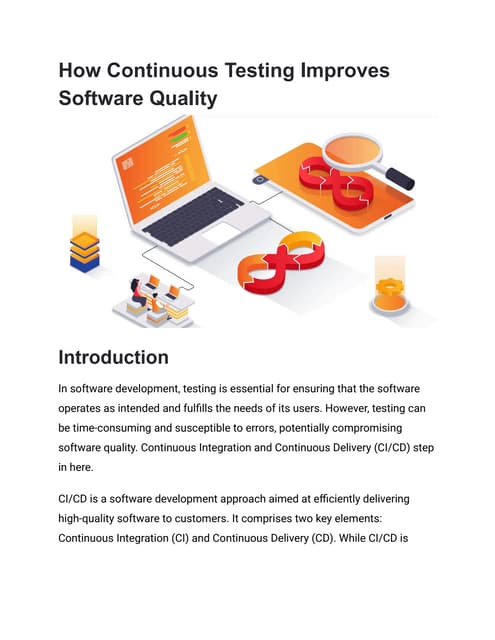 What is continuous testing ways to perform continuous testing | PDF What is continuous testing ways to perform continuous testing | PDF
