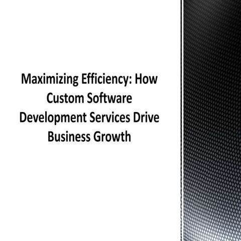 Efficiency Unleashed: How Custom Software Development Services Propel ...