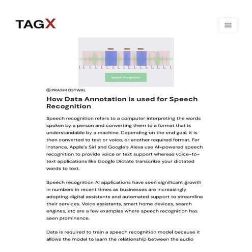 How Data Annotation is used for Speech Recognition.pdf