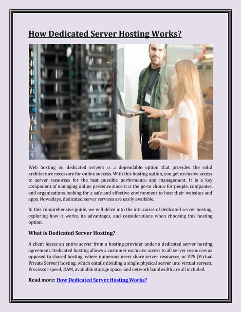 Types of Web Hosting | PPTX | Web Hosting | Internet