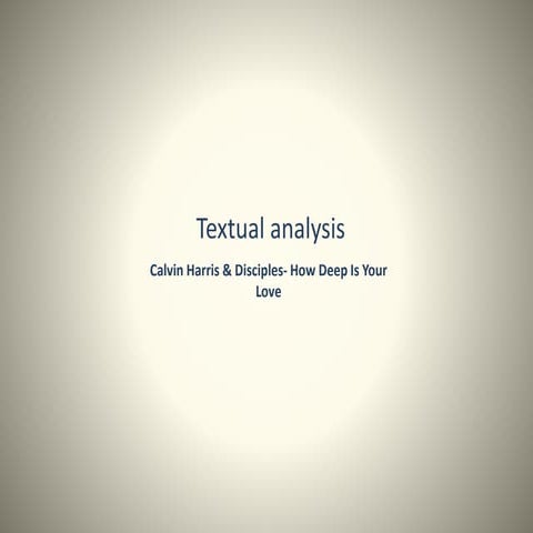 Beyonce textual analysis | PPTX