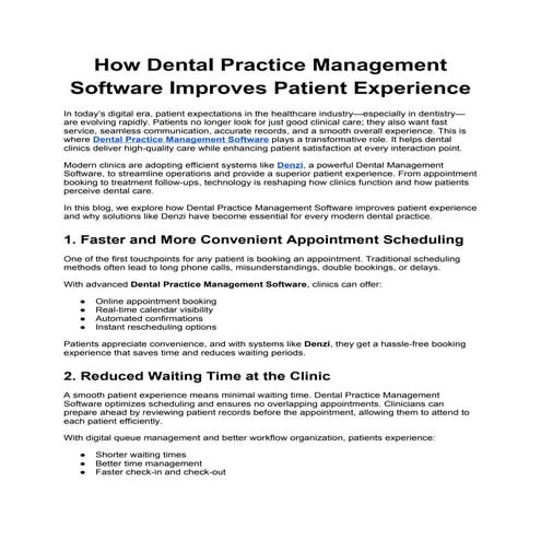 How Dental Practice Management Software Improves Patient Experience.docx