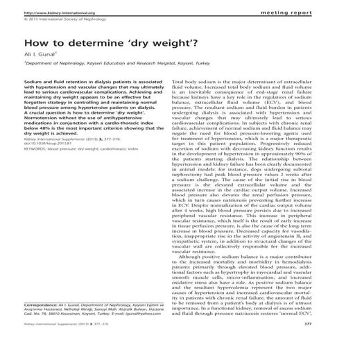 How determine dry weigth | PDF