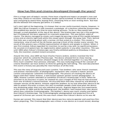 How did early film develop into in the superhero films we know (1) (1 ...