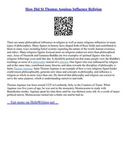 Thomas Aquinas | PPT