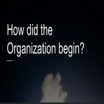 How Did The Organization Begin_.pptx