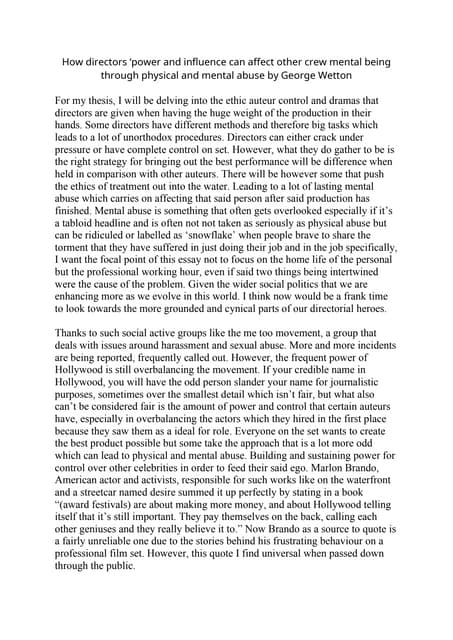 George Wetton Curriculum Vitae | PDF